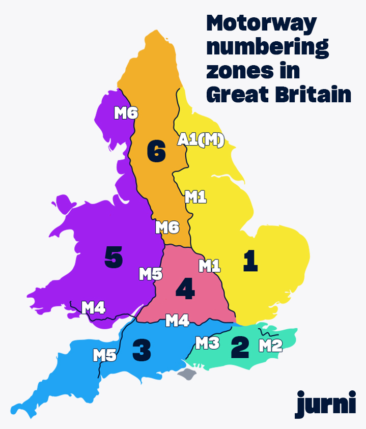 How Are Roads & Motorways Numbered in the UK? | Jurni